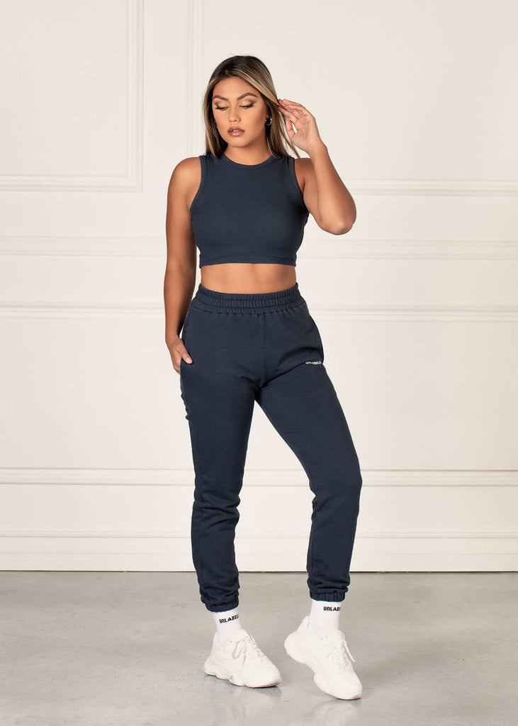 CROP TOP - DEEP BLUE – Unlabeled