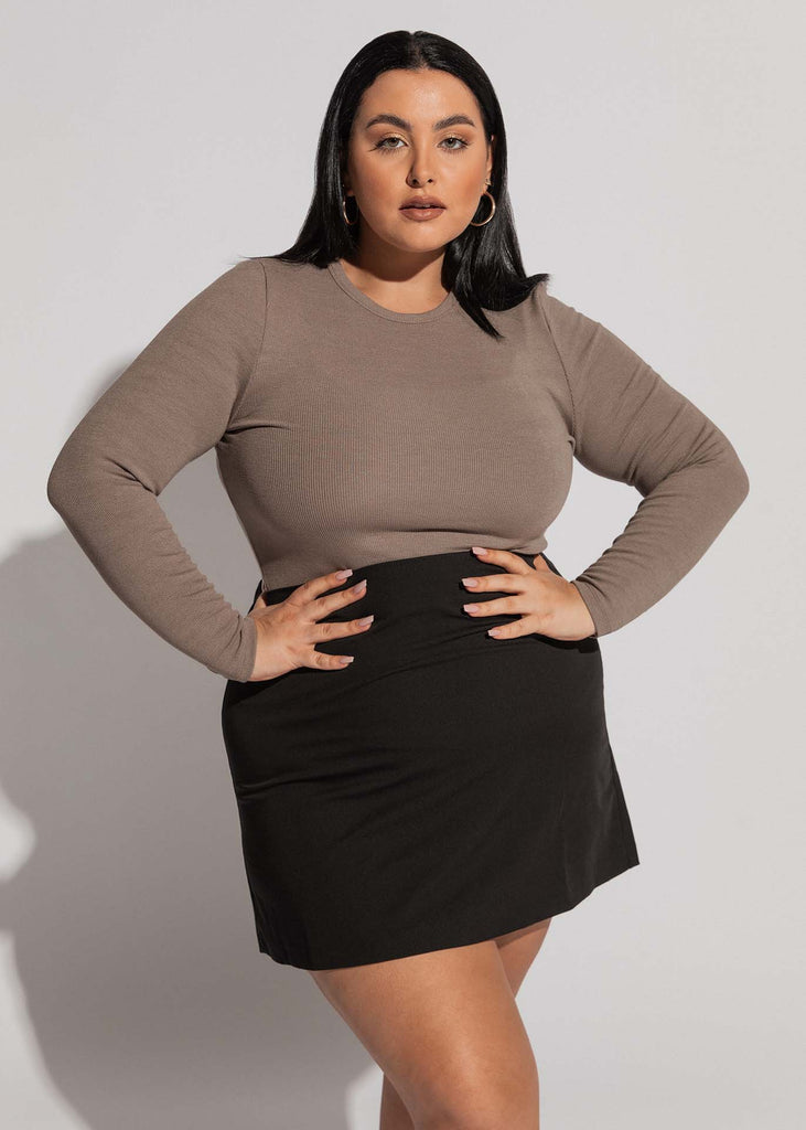 ANNA TOP - TAUPE – Unlabeled